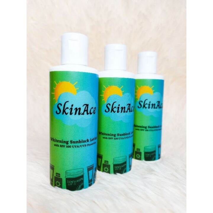 COD SkinAce Whitening Sunblock Lotion with SPF 100 UVA/UVB Protection ...