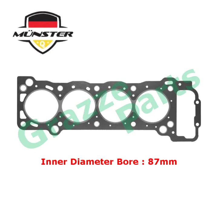 Münster Cylinder Head Gasket 11115-75010 for Toyota Hiace LH113 RZH102 ...