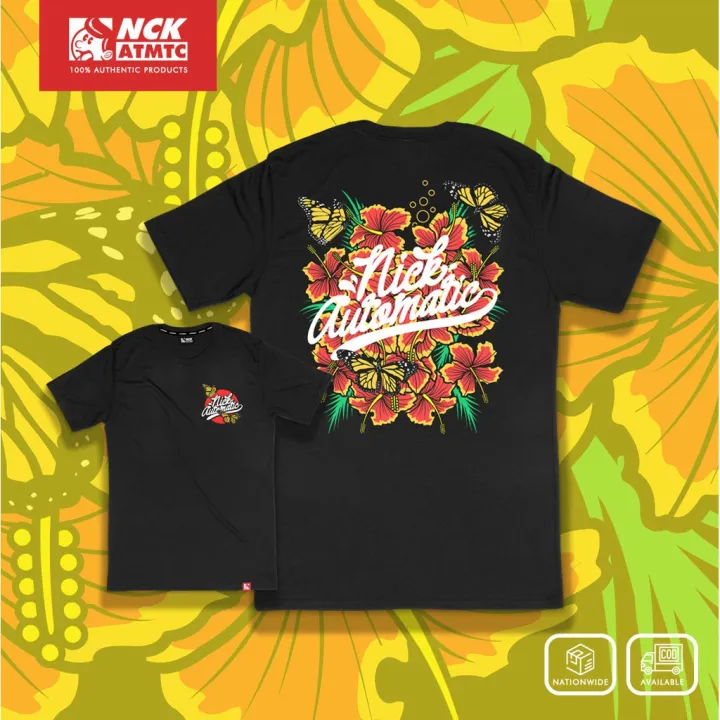 Nick Automatic "Flora Gumamela" Black T-shirt | Lazada PH