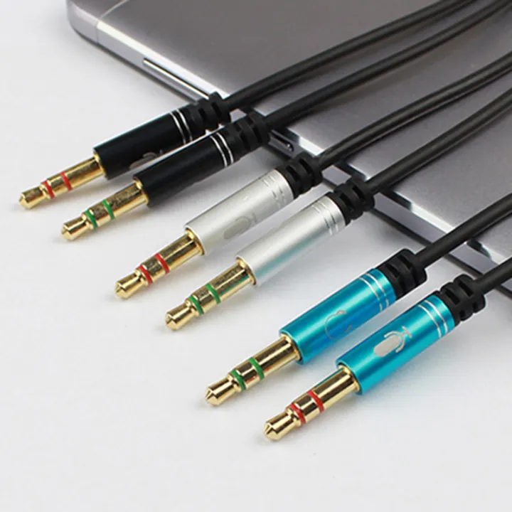 【HOMP】3.5mm Headphone Stereo Audio Microphone Y Splitter, 3.5mm Audio ...