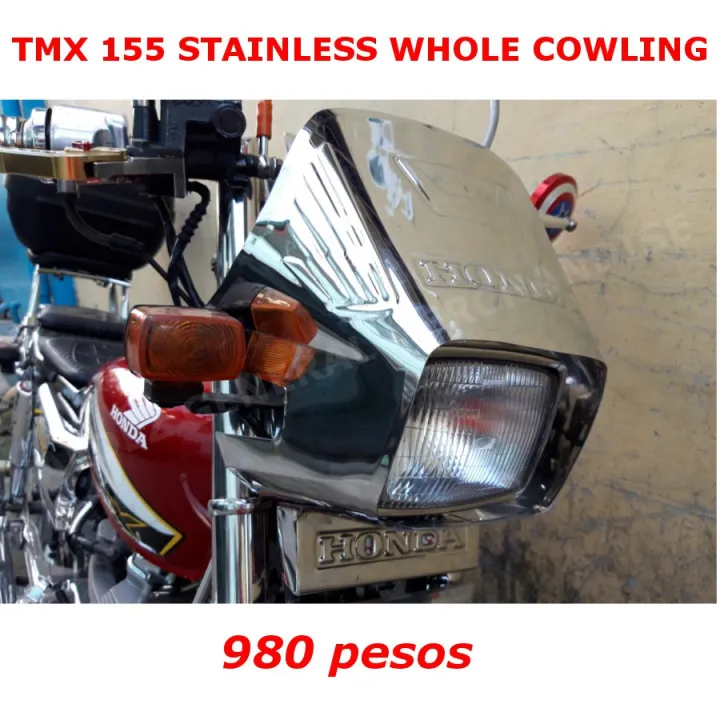 TMX 155 NEW STAINLESS COWLING MASKARA WHOLE Verion 2 Dya | Lazada PH