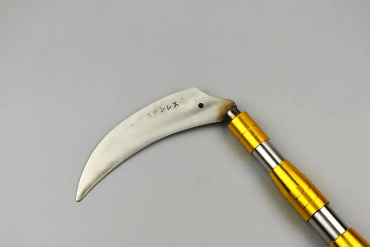 Water knife crescent sickle portable small sickle fishing mowing knife ...