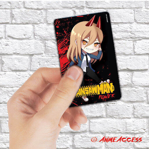 Power Chainsaw Man Stickers Fanart Chibi Anime Touch N Go Card Sticker ...