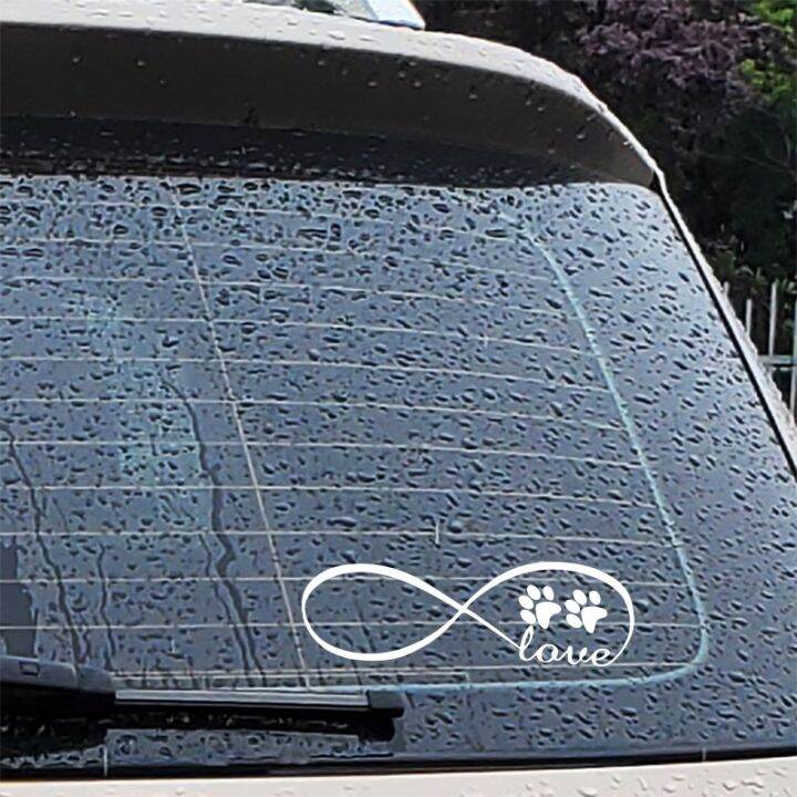 Infinity Dog Footprints LOVE Vinyl Sticker Decal | Lazada PH