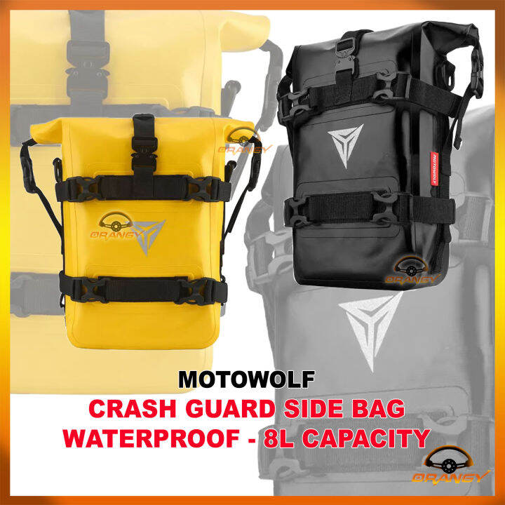 Motowolf Waterproof Crash Bar Side Bag for Motorcycle / Big Bikes ...