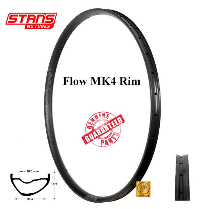 ZTR Flow MK4 Rim 29" 27.5" - 30mm internal for 2.3-2.6” tires 32-hole ...