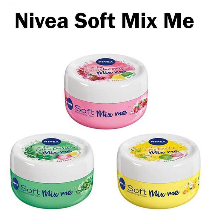 Nivea Soft Mix Me 100ml / Pelembab Wajah Original / Krim Pelembab Nivea Soft Mix Me 100 Ml ...
