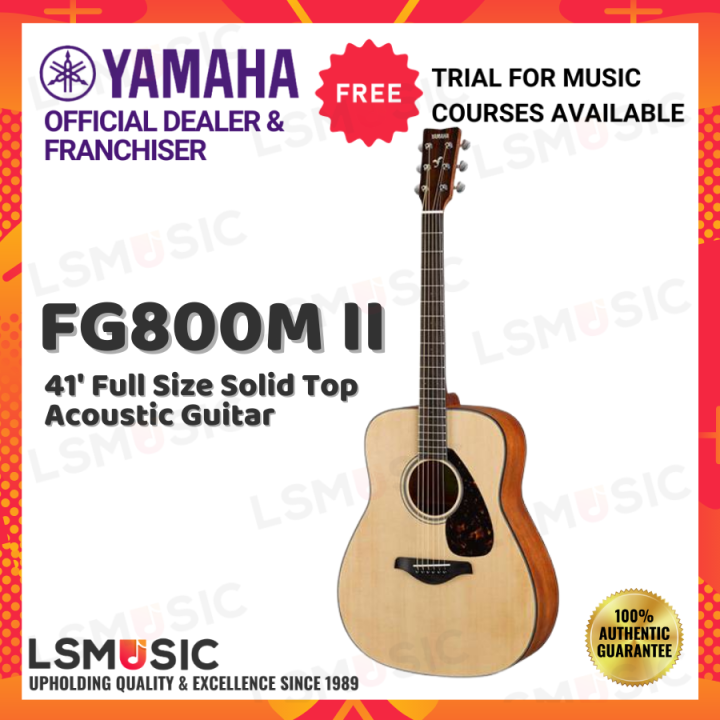 Yamaha FG800M II Acoustic Guitar Traditional Western Solid Spruce Guitar Yamaha Gitar ( FG 800M ...