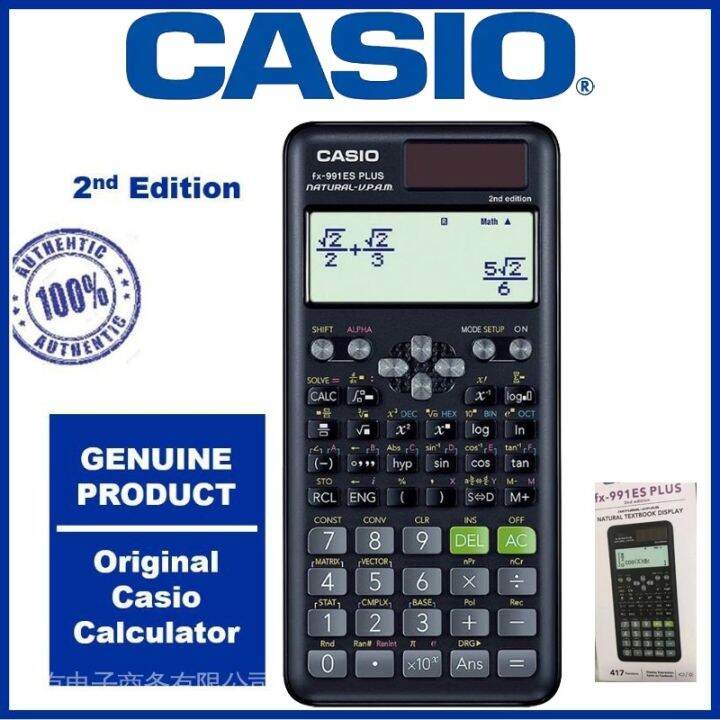 Casio FX991 ES Plus Scientific Calculator 2nd Edition Student Function ...