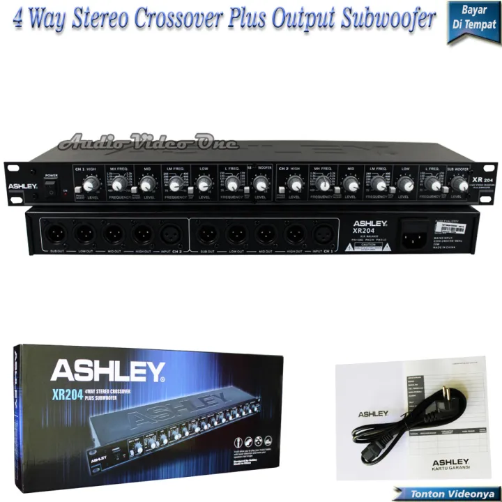 Crossover Ashley XR204 Original Crosover ASHLEY 4 Way Stereo Plus ...