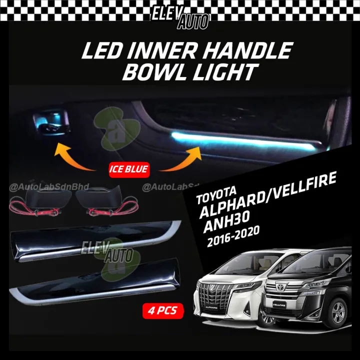 Toyota Alphard / Vellfire ANH30 2016-2021 Icy Blue LED Inner Handle ...