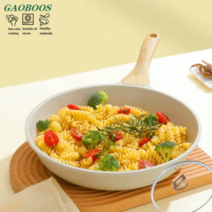 Gaoboos Marble stone non stick frying pan original light weight kawali ...