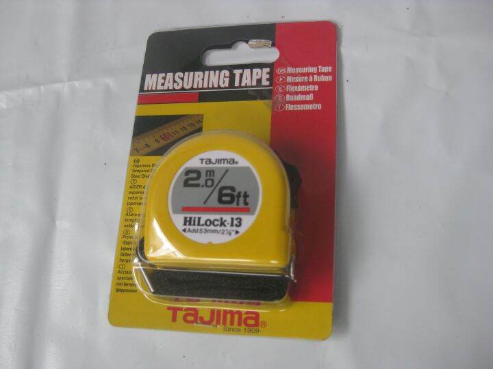 TAJIMA (japan) meteran dengan pengunci (hi-lock roll meter) 2m/6ft ...
