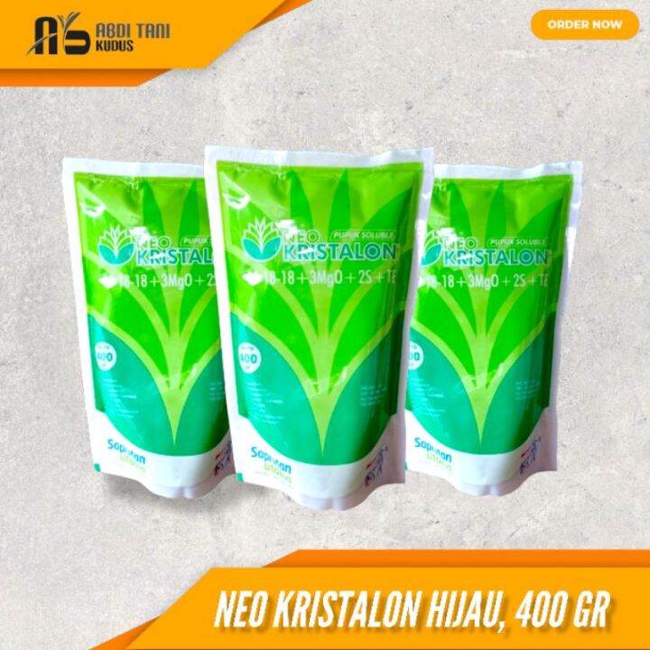 NEO KRISTALON HIJAU 400 GR PUPUK SOLUBLE PAK TANI | Lazada Indonesia