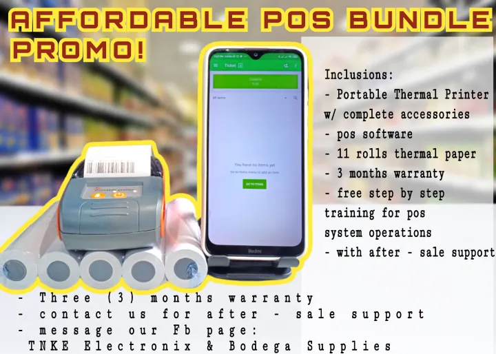 Combo Affordable POS Set (PORTABLE POS) | Lazada PH