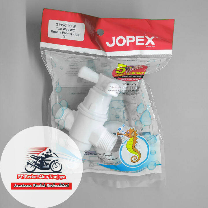 JOPEX Stop Kran WC T 1/2 inch 2 YWC 03 W - 2 WAY TRAP | Lazada Indonesia