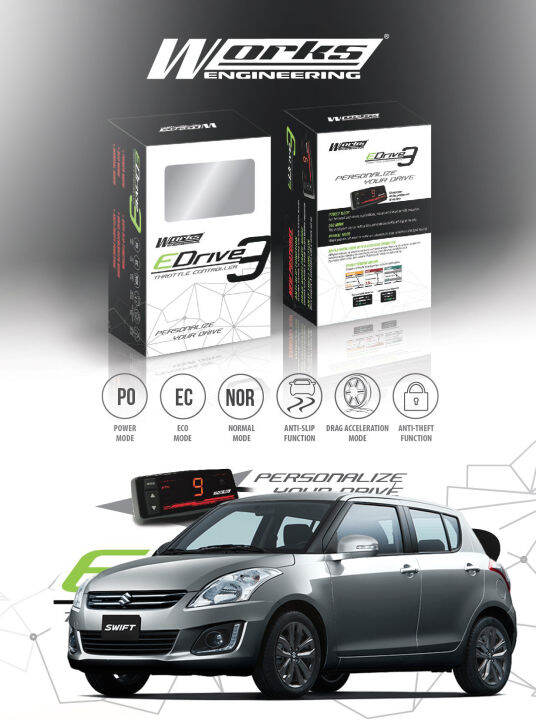 Works Engineering E Drive 3 Throttle Controller Suzuki Swift 1.4 /1.6 ZC82 ZC32 Suzuki SX4 Pedal ...