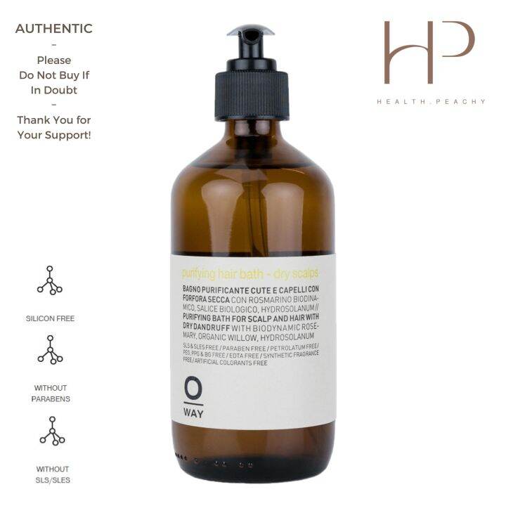 Oway Purifying Hair Bath - Dry Dandruff Scalps 240ml (Pump included) | Lazada Singapore