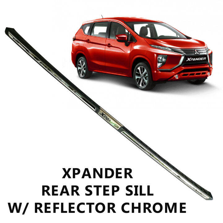 Mitsubishi Xpander Rear Bumper Guard Step Sill Stepsill with Reflector ...