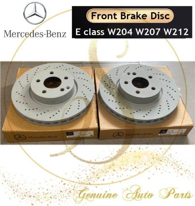 100% Original Mercedes Benz E CLASS Front Brake Disc SET W204 W207 W212 ...