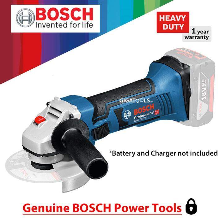 Bosch GWS 18 V-LI Professional Heavy Duty Cordless Angle Grinder 18V ...