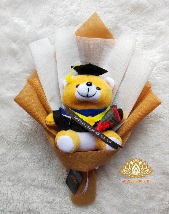 Hand Buket Boneka Wisuda + Toga + Ijazah + Buket Kecil Murah Unik Lucu ...