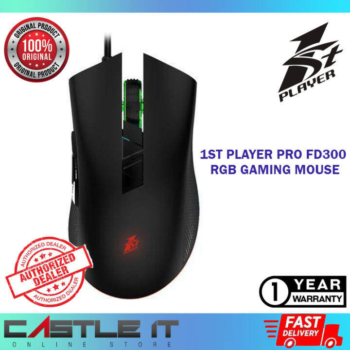 1ST PLAYER PRO FD300 RGB LED EFFECTS RIGHT-HANDED OMRON SWITCH WIRED ...