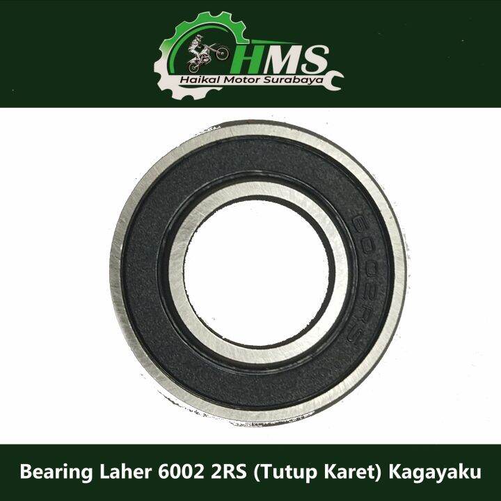 Bearing Laher 6002 2RS (Tutup Karet) Kagayaku - Laker Blok Bak CVT Beat ...