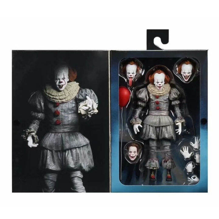 Toystoryshop 18cm NECA Pennywise Figure Joker Figure Mask Dancing Clown ...