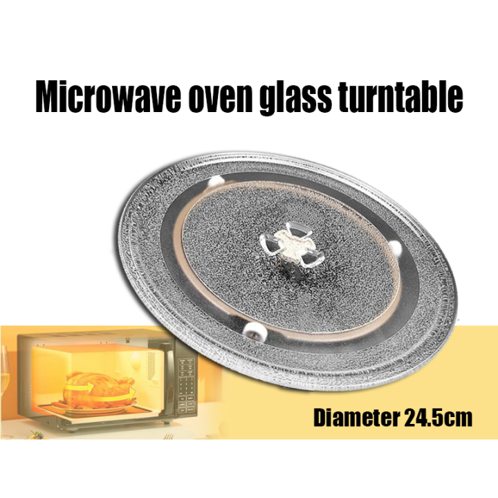 Y Type Oven Glass Turntable Tray 24.5cm Microwave Oven Glass Turntable ...