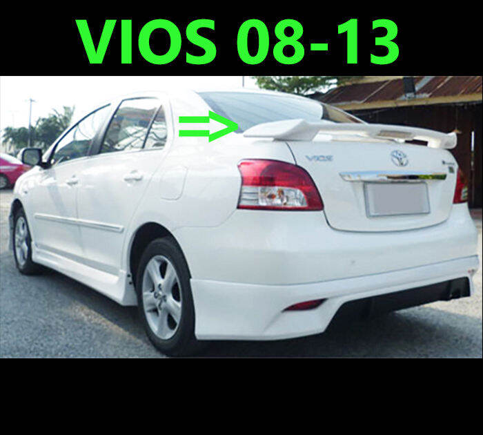 (ส่งฟรี) สปอยเลอร์ Spoiler Vios 2007 2008 2009 2010 2011 2012 (ฟรีไฟเบรค) | Lazada.co.th