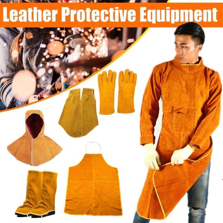 COD acrf8612 Cowhide Electric Welding Protective Clothing Welder Argon ...