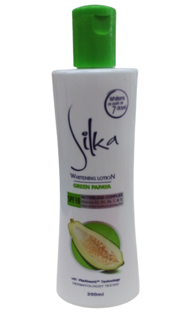 SILKA GREEN PAPAYA SKIN WHITENING LOTION 20OML WITH SPF10 | Lazada PH