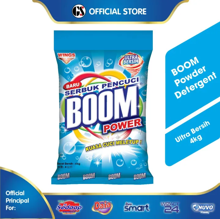 BOOM Powder Detergent Ultra Bersih 3.8kg | Lazada