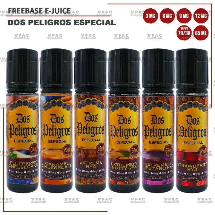 Dos Peligros Especial 65ML Extremely Nutty RY4 (3 MG, 6 MG 9 MG, 12 MG ...