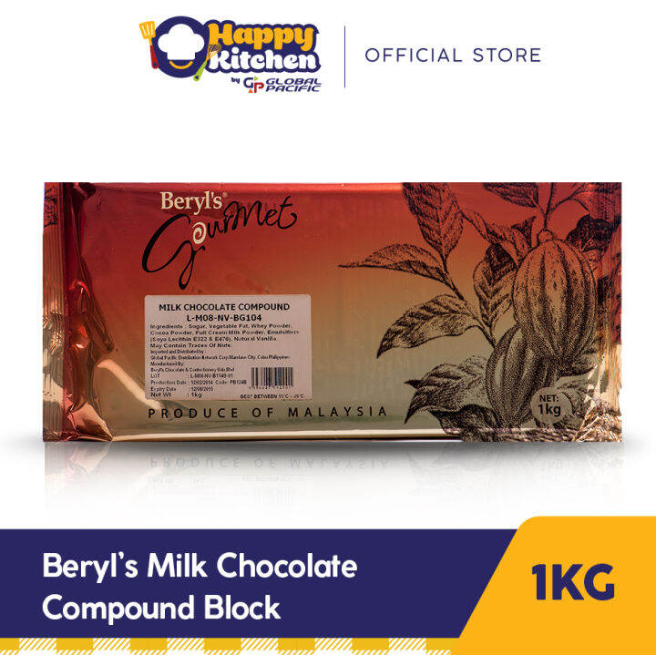 Beryl's 8% Milk Chocolate Compound 1kg Block | Lazada PH