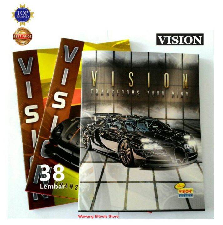 Buku Tulis Vision 38 lembar/ 1 Pak /10 pcs | Lazada Indonesia