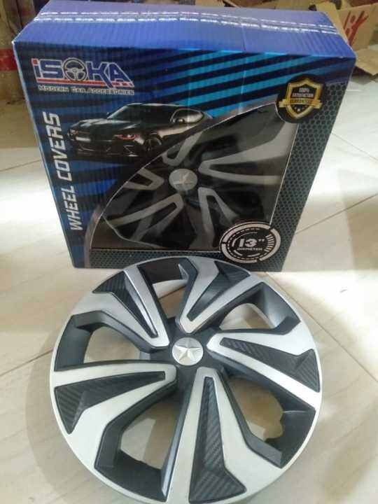 cover velg dop universal velg ring 13 [COD] silver - hitam PENUTUP VELG ...