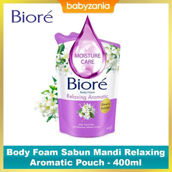 Biore Body Foam Sabun Mandi Relaxing Aromatic Pouch - 400ml | Lazada ...