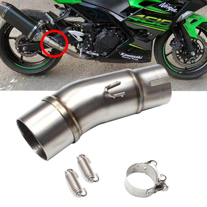 【IN STOCK】Ninjia400 Mid Pipe Exhaust Pipe for Ninja400 Z400 Modify ...