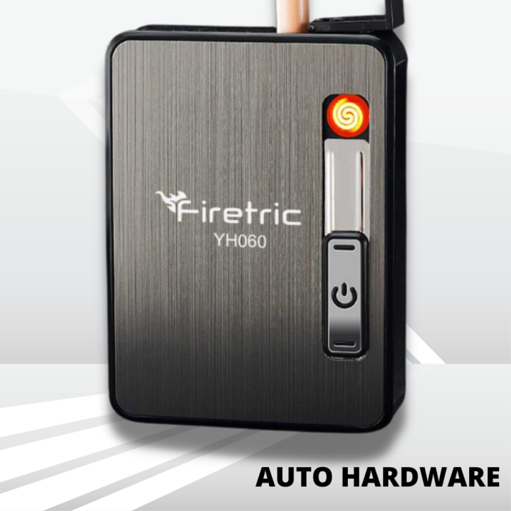 Focus Kotak Rokok 10 Slot dengan Korek Elektrik / Kotak Bungkus Wadah ...