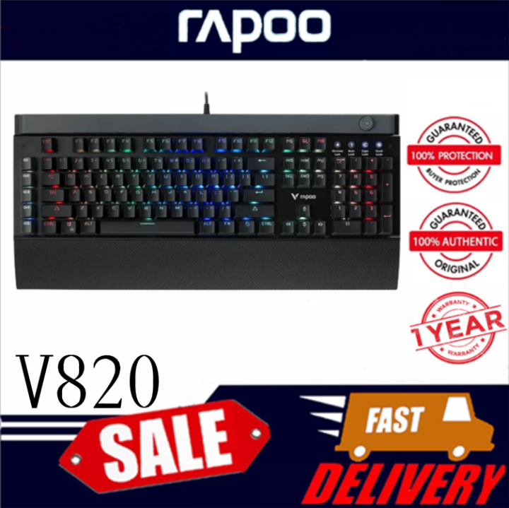 RAPOO V820 RGB Game Mechanical Keyboard | Lazada.co.th