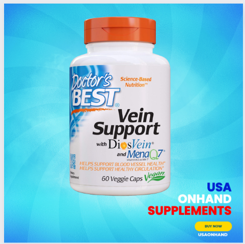 USAOnhand| Doctor's Best, Vein Support with DiosVein and MenaQ7, 60 ...