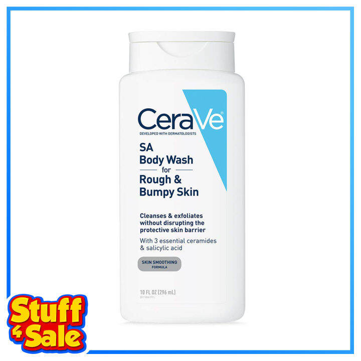 CeraVe SA Body Wash for Rough and Bumpy Skin with Salicylic Acid 10 fl ...