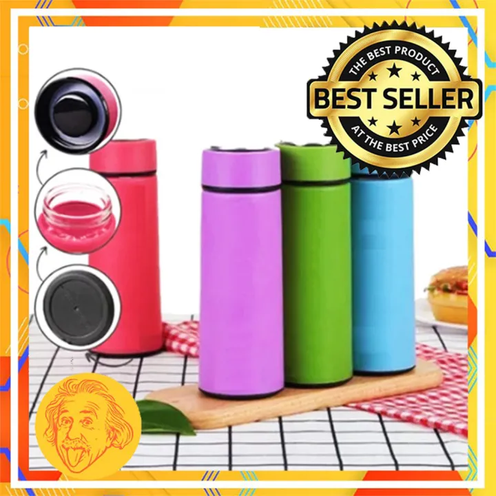 (FREE BUBBLEWRAP) Botol Minum Kaca 500Ml Termos Tumbler Bottle Beling ...