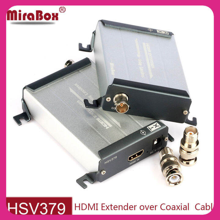 Mirabox 200m HDMI Extender over Coaxial Cable with Video Lossless and ...