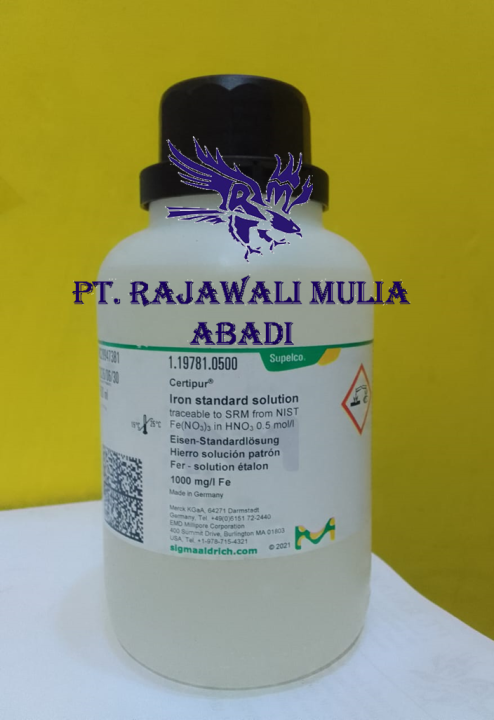 Iron Standard Solution 500 ml MERCK 1.19781.0500 bukan SIGMA-ALDRICH ...