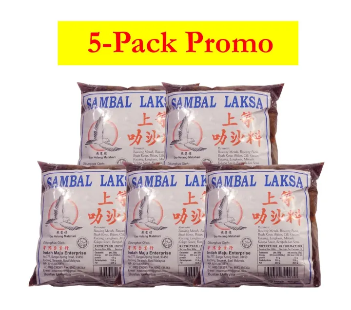 Laksa Paste Sarawak Sambal Laksa Sarawak Cap Helang Matahari Halal ...