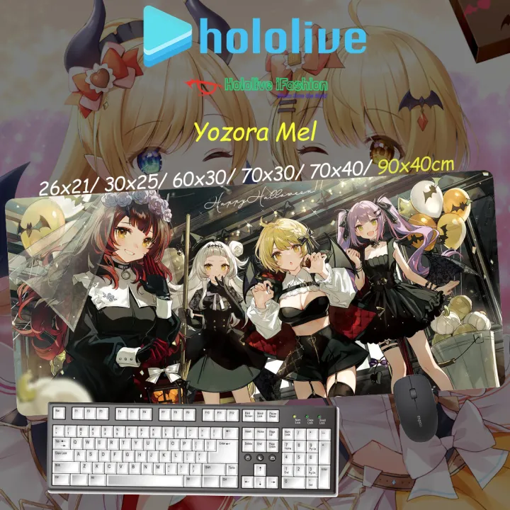 ใหม่☆ Yozora Mel ☆ Hololive Vtuber Mousepad Pixiv HD Printing Game แผ่น ...