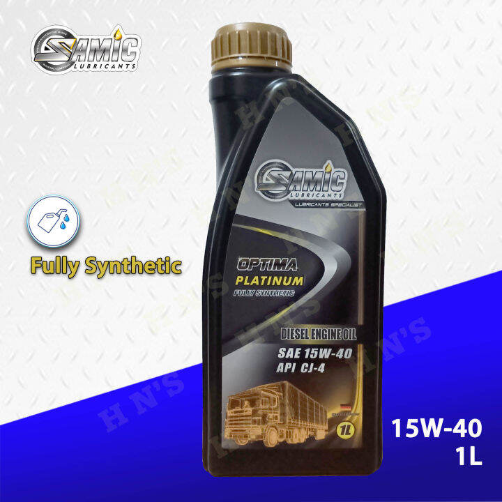 Samic Optima Platinum Full Synthetic 15W-40 API CJ-4 1L ( 1 Liter ...